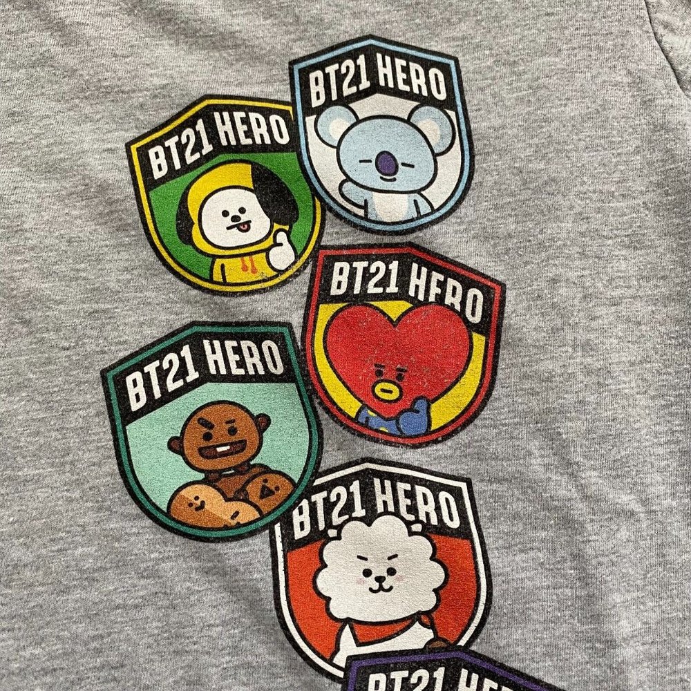 Universtar Bt21 Hero S Characters Graphic Tee T-Shirt… - Gem
